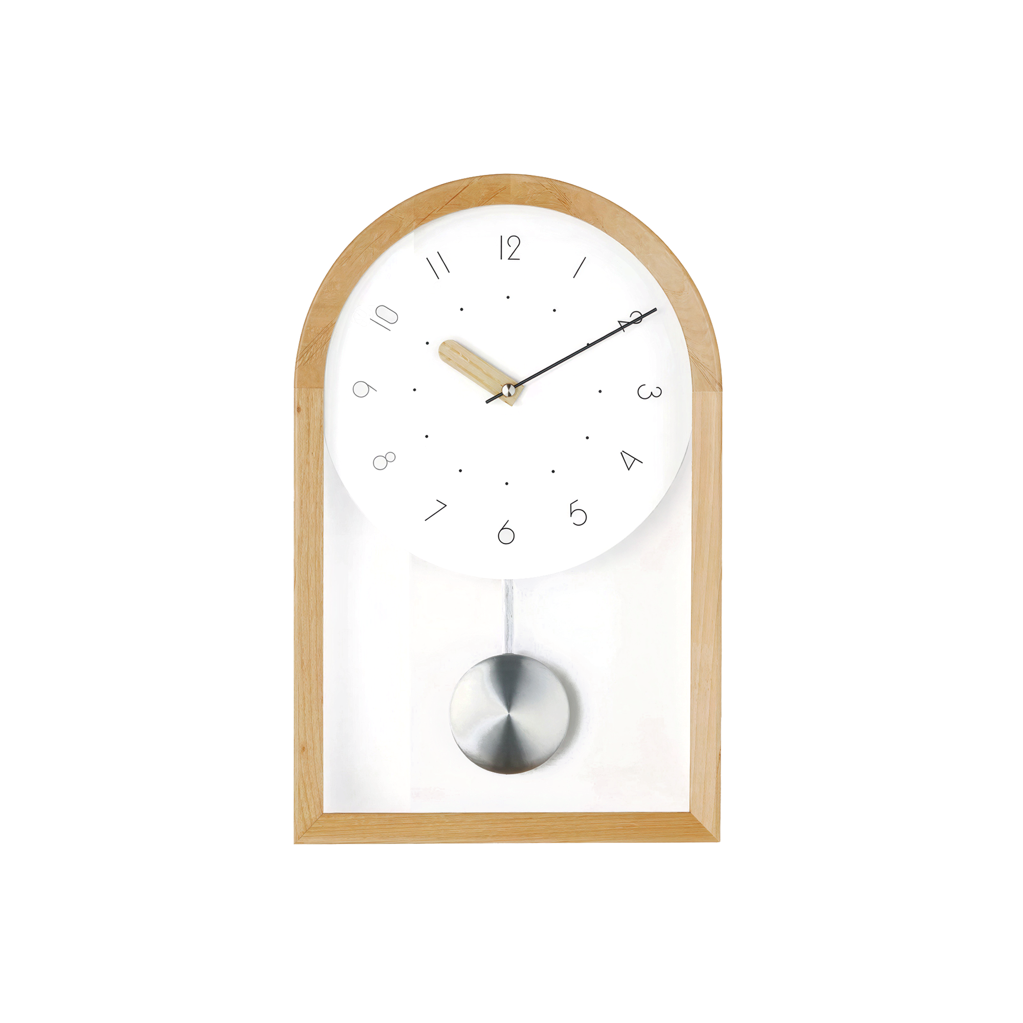 Interfom Inc. - Ikkuna Wood Pendulum Wall Clock | Gessato Design Store